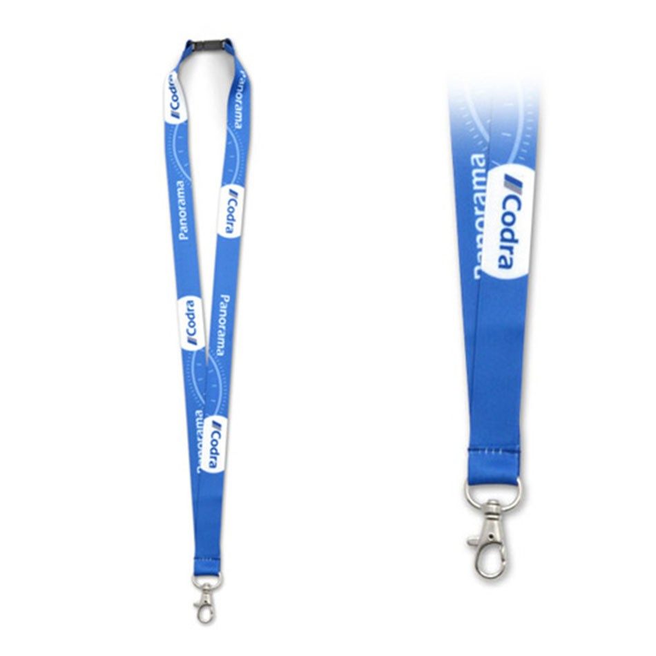 Lanyard sublime marquage quadri recto-verso personnalisable
